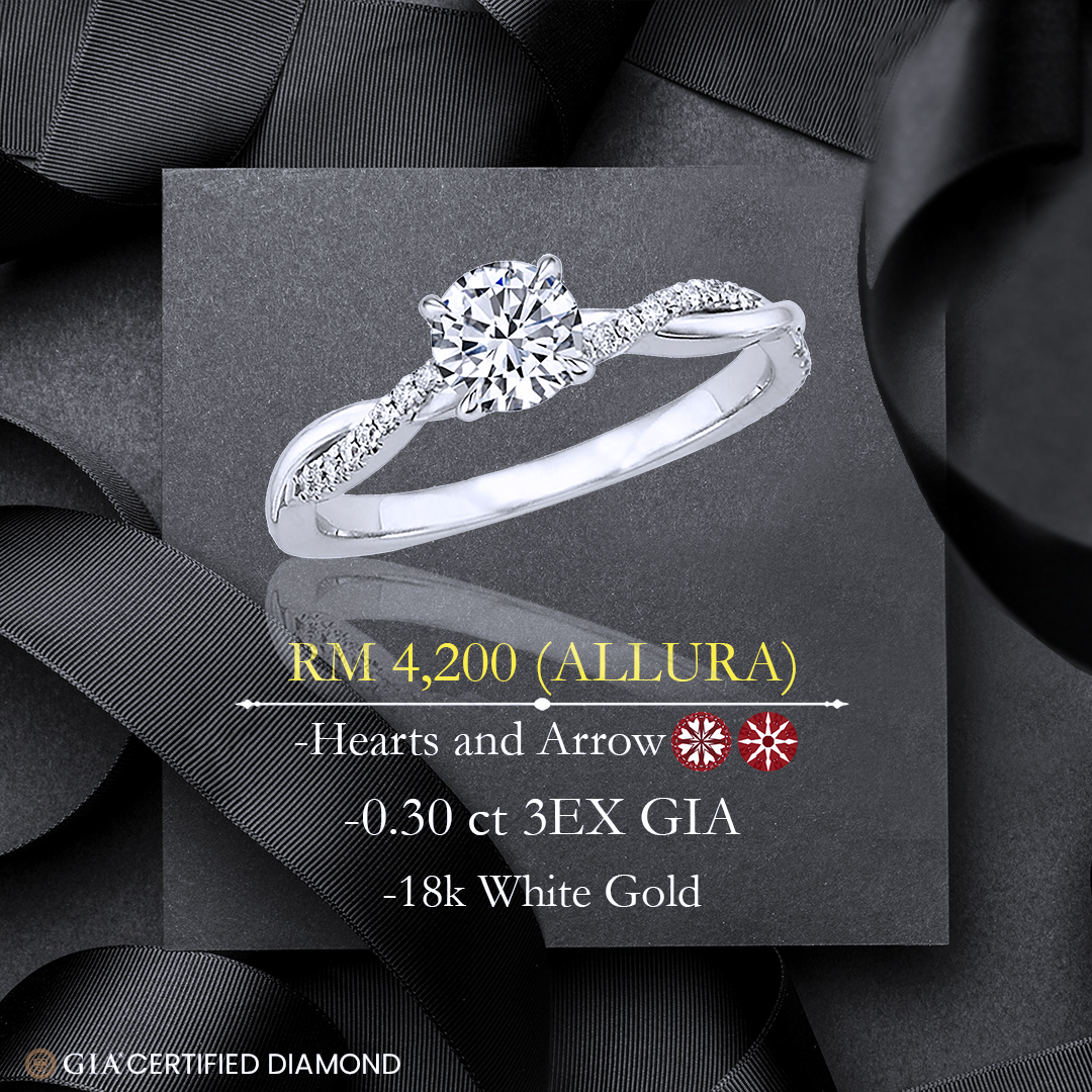 GIA Engagement Diamond Ring Malaysia - Audreys
